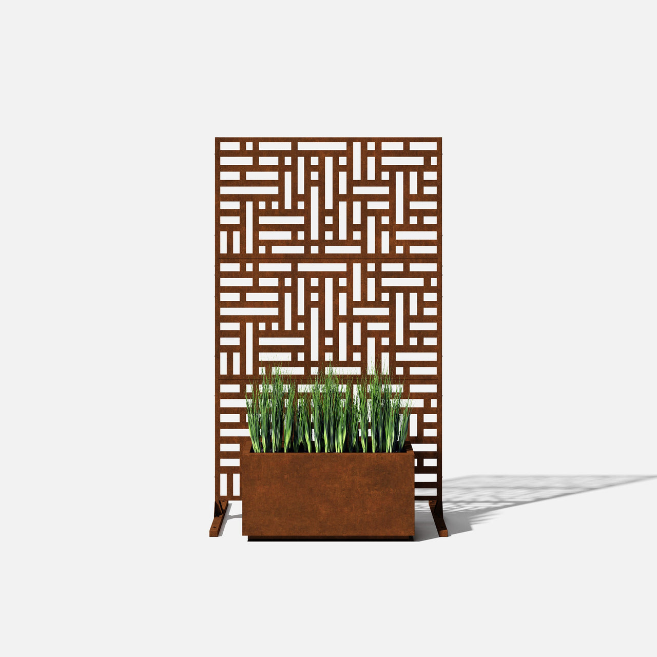 corten blocks privacy screen sets – Veradek
